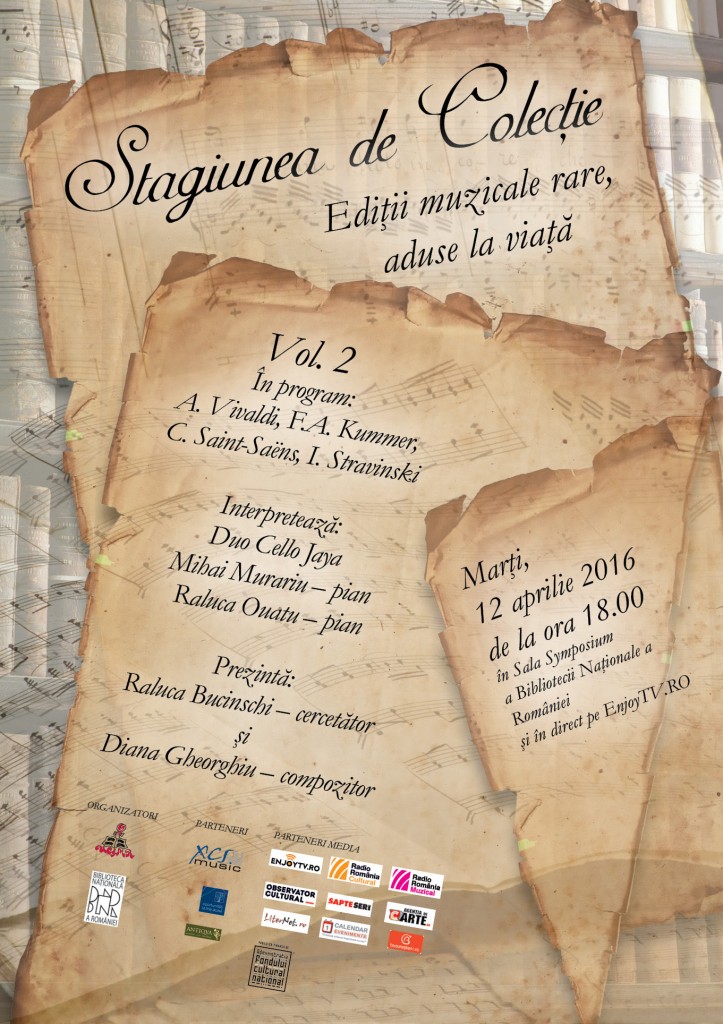 Partituri rare de Vivaldi și Stravinski vor prinde viață marți în ...